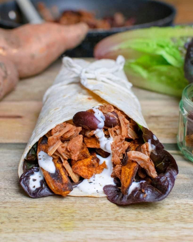 Best Ever Jackfruit Wrap - Vegan Punks