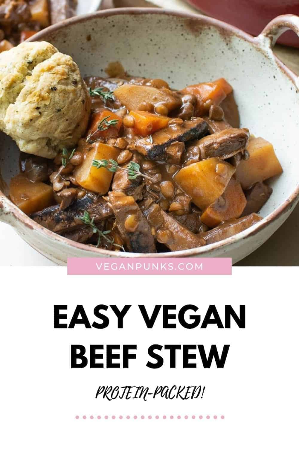 Hearty Vegan Beef Stew [Protein Packed] - Vegan Punks