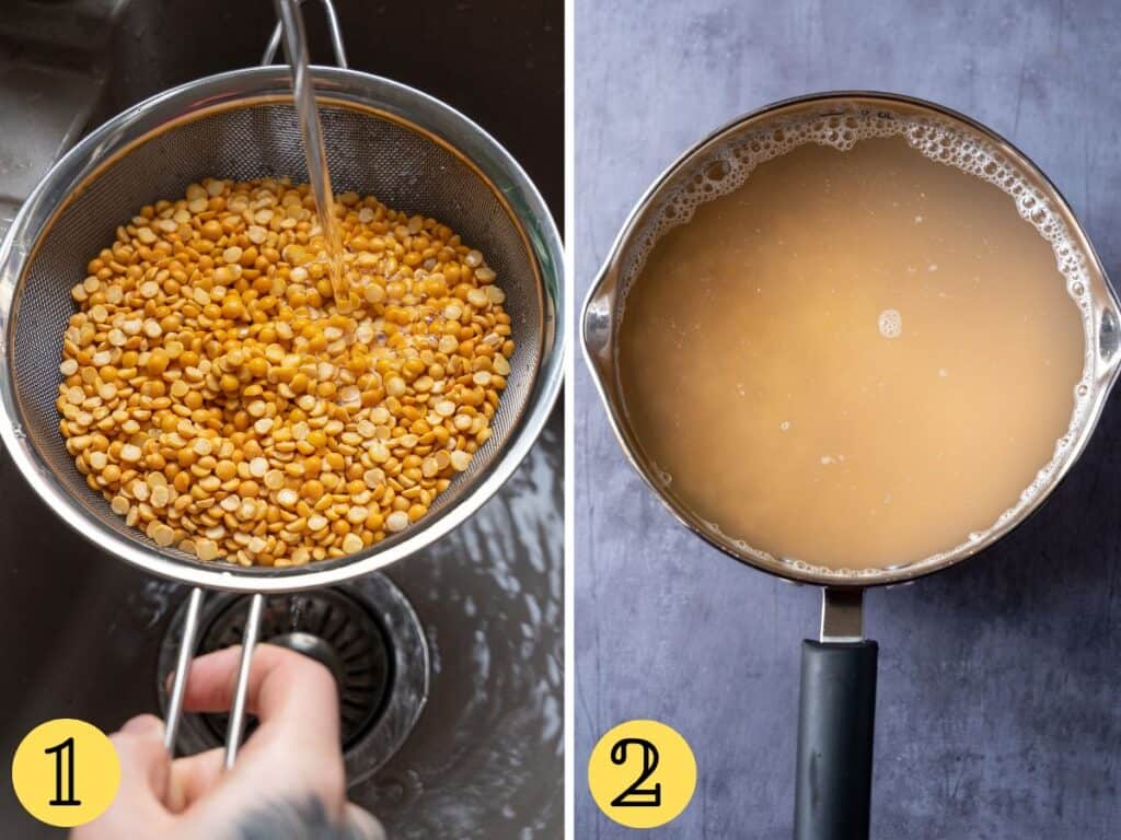 Matar Dal (Yellow Split Pea Dal) - Vegan Punks